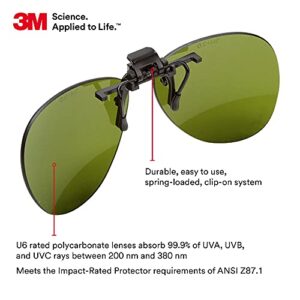 3M Safety Glasses, Infrared Welding Flip-Up Infrared Shade 3 Lens, ANSI Z87, Fits Over Most Metal Protective Eyewear