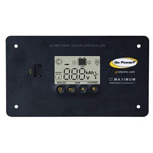 go power go power! by valterra gp-pwm-30-ul solar controller - 30a, digital , black