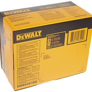 DEWALT Rotary Sander, Variable Speed, Dust Shroud, 5-Inch (DWE6401DS), Yellow