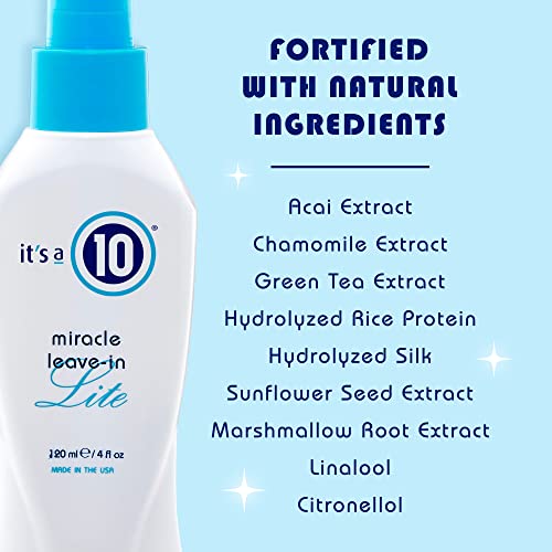 It's a 10 Haircare Miracle Leave-In Lite 4, fl. oz. (Pack of 1)