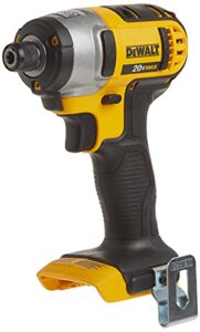 dewalt 20v max* impact driver, 1/4-inch, tool only (dcf885b)