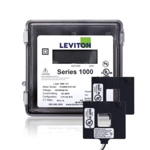 leviton 1o240-2w series 1000 120/240v 200a 1p3w outdoor kit with 2 split core cts