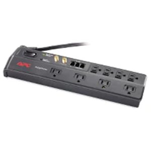 apc p8vt3 8-outlet essential surgearrest surge protector (telephone & coaxial protection)