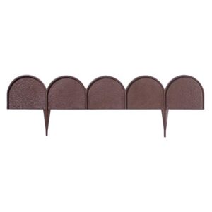 prosperplast ikra-r222 garden line fence, 1000 x 9 cm, brown, 1000x1000x9 cm