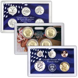 1959-2009 US MINT BU PROOF SETS IN OGP w/COA'S -51 YEARS!