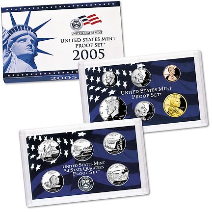 1959-2009 US MINT BU PROOF SETS IN OGP w/COA'S -51 YEARS!