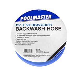 Poolmaster 32170, Essential Collection Heavy-Duty Swimming Pool Backwash Hose, 1 1/2-Inch x 50-Feet