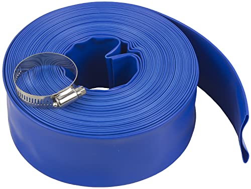 Poolmaster 32170, Essential Collection Heavy-Duty Swimming Pool Backwash Hose, 1 1/2-Inch x 50-Feet