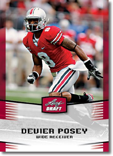 2012 Leaf Draft Day #12 DeVier Posey - Ohio State (RC - Rookie Card)(NFL Football Trading Card)