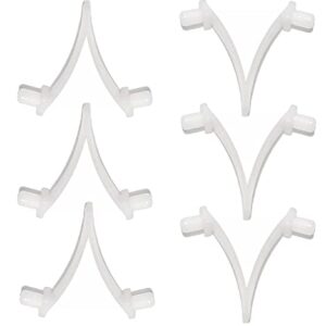 ATIE Pool Butterfly Clip V Clip Pool Attachment Clips for Swimming Pool Spa Brush, Leaf Skimmer, Vacuum Head, Mini Jet Vacuum, Telescopic Pool Pole (6 Pack)