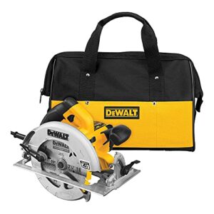 dewalt circular saw, 15 amp, 57 degree bevel, electric brake, corded (dwe575sb)