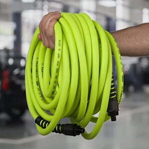 Flexzilla Pro Air Hose, 3/8 in. x 50 ft., Heavy Duty, Lightweight, Hybrid, ZillaGreen - HFZP3850YW2