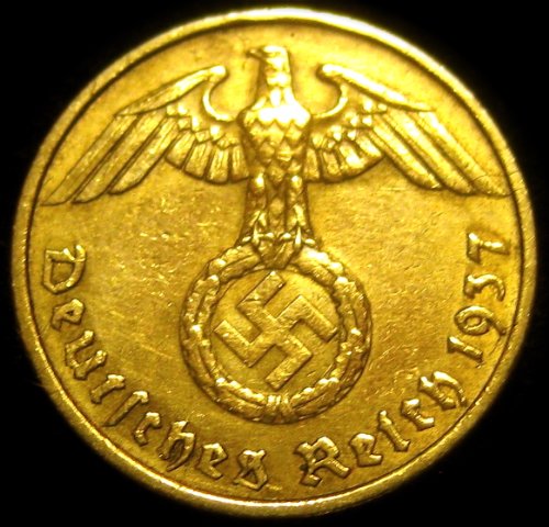 German Third Reich - 1937A Five Reichspfennig Coin