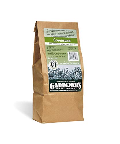 Gardeners Supply Company Natural Greensand Fertilizer | Supplies Minerals to Loosen Clay Soil | Improve Plant Health | 100% Organic Ingredients | 5 Lbs Bag