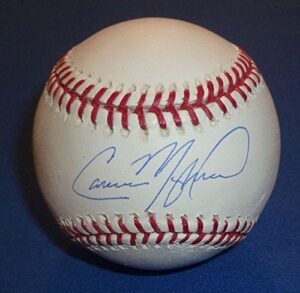 cameron maybin signed baseball psa/dna coa yankees 2017 astros ball autograph - autographed baseballs