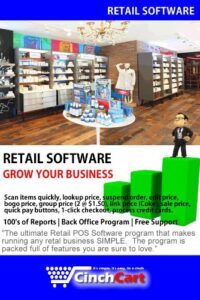 cinch cart cstore convenient store pos software point of sale - premium