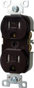 eaton wiring trbr15b-bxsp 15-amp 3-wire 125-volt tamper resistant commercial grade duplex receptacle 2-pole, brown