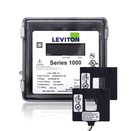 Leviton 1O240-1W Series 1000 120/240V 100A 1P3W Outdoor Kit with 2 Split Core CTs