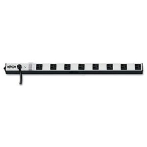 tripp lite vertical power strip, 8 outlets, 15 ft cord, silver