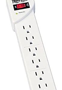 Tripp Lite Tlp712 Tlp712 Surge Suppressor, 7 Outlets, 12 Ft Cord, 1080 Joules, Light Gray