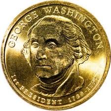 2007-p george washington presidential $1.00 coin - first president (1789-1797)