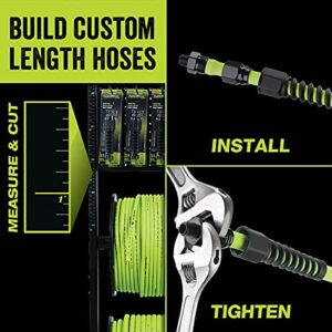 Flexzilla Pro Air Hose, Bulk Plastic Spool, 3/8 in. x 250 ft, Heavy Duty, Lightweight, Hybrid, ZillaGreen - HFZ38250YW