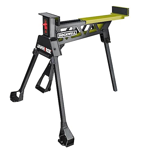 Rockwell JawHorse Portable Material Support Station – RK9003, Black and green