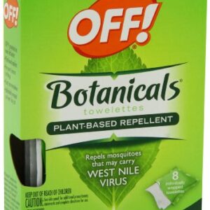 OFF! Botanical Towelettes Plant Based Repellent,8 Towelette.