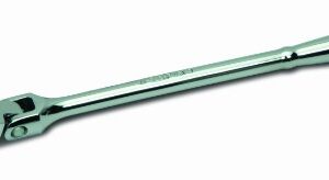 Williams M-52EHFA 1/4-Inch Drive Ratchet, Enclosed Flexible Head, High Polished Chrome