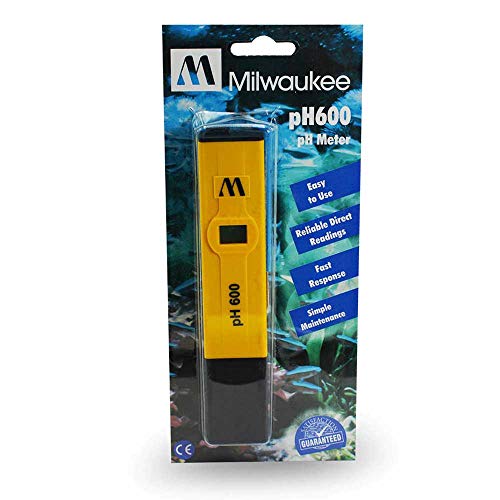 Milwaukee pH600-AQ LED Economical Pocket pH Tester with 1 Point Manual Calibration, 0.0 to 14.0 pH, +/-0.1 pH Accuracy, 0.1 pH Resolution