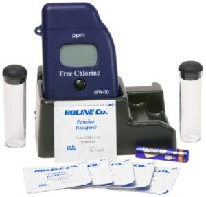 milwaukee mw10 free chlorine mini-colorimeter, 0.00 - 2.50 ppm, 0.01 ppm resolution, lcd display