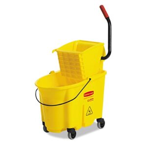 rubbermaid commercial 758088yw wavebrake 35 quart bucket/wringer combinations yellow