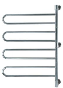 amba swivel large jill j-b004b 6-bar plug-in heated towel rack in brushed