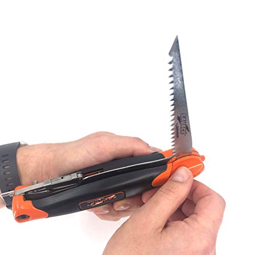 Swanson SVK666 Savage Folding Jab Saw/Utility Knife with 3 Saw Blades, 1 Utility Knife Blade and Soft Pouch