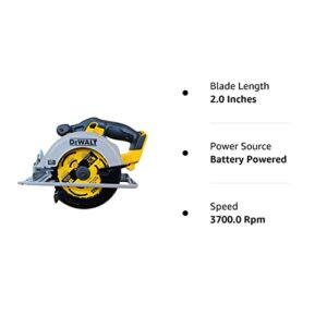 Dewalt DCS393 bare tool 20V MAX 6 1/2" circular saw in bulk packaging