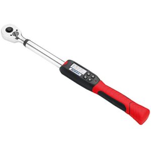 acdelco arm601-4 1/2” (14.8 to 147.5 ft-lbs.) heavy duty digital torque wrench with buzzer and led flash notification – iso 6789 standards with certificate of calibration