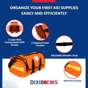 Dixie EMS First Responder On Call Trauma Bag W/Reflectors - Orange