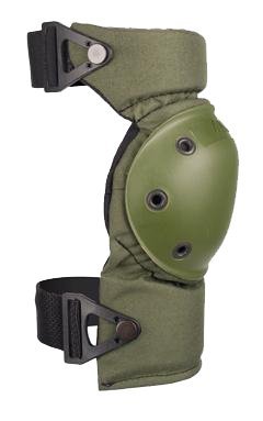 ALTA 52913.09 AltaCONTOUR Knee Protector Pad, Olive Green Nylon Fabric, AltaLOK Fastening, Flexible Cap, Round, Olive Green