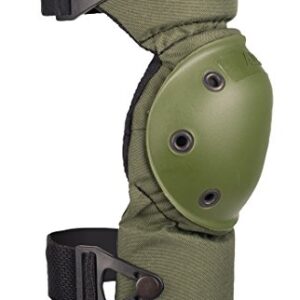 ALTA 52913.09 AltaCONTOUR Knee Protector Pad, Olive Green Nylon Fabric, AltaLOK Fastening, Flexible Cap, Round, Olive Green