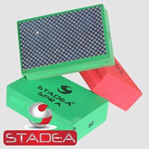 STADEA Diamond Hand Polishing Pad Electroplated Grit 50 for Granite Concrete Terazzo Polishing