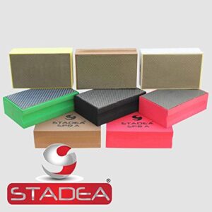 STADEA Diamond Hand Polishing Pad Electroplated Grit 50 for Granite Concrete Terazzo Polishing