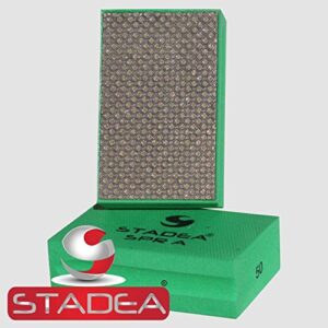 STADEA Diamond Hand Polishing Pad Electroplated Grit 50 for Granite Concrete Terazzo Polishing