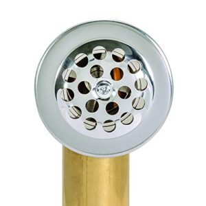 Eastman 1-1/2 Inch Trip Lever Bath Waste and Overflow Drain, Brass with Chrome Plated Trim, 35201