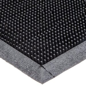 Durable Corporation-396S2432 Heavy Duty Rubber Fingertip Outdoor Entrance Mat, 24" x 32", Black