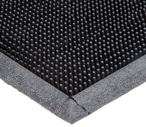 Durable Corporation-396S2432 Heavy Duty Rubber Fingertip Outdoor Entrance Mat, 24" x 32", Black