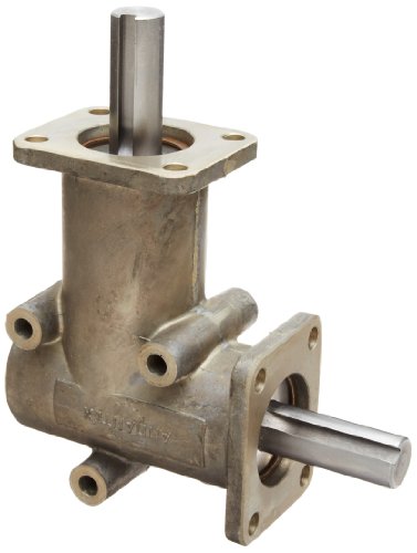 Andantex R3200 Anglgear Right Angle Bevel Gear Drive, Universal Mounting, Single Output Shaft, 2 Flanges, Inch, 5/8" Shaft Diameter, 1:1 Ratio, 1.21 Hp at 1750rpm