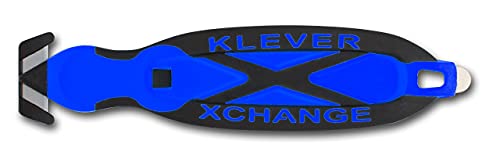 Klever X-Change, KCJ-XC-B, Safety Cutter, 6-1/2 in., Black/Blue