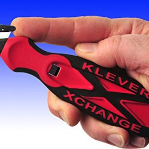 Klever X-Change, KCJ-XC-B, Safety Cutter, 6-1/2 in., Black/Blue