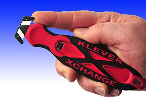 Klever X-Change, KCJ-XC-B, Safety Cutter, 6-1/2 in., Black/Blue