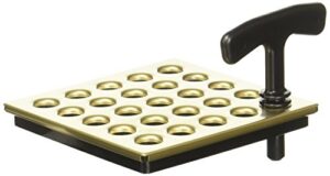 ebbe e4402 square shower drain grate, satin, gold